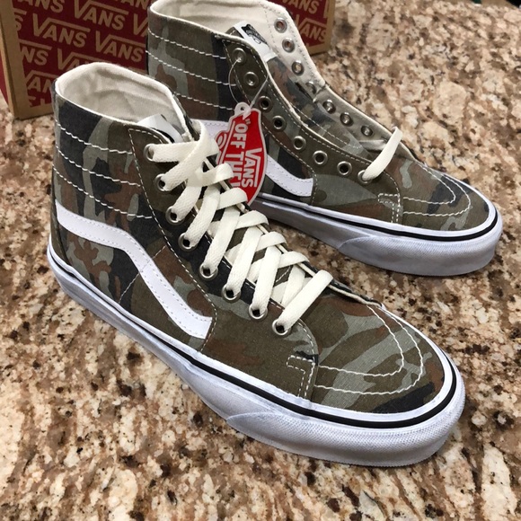 Vans | Shoes | Vans Sk8hi Tapered Washed Camo | Poshmark